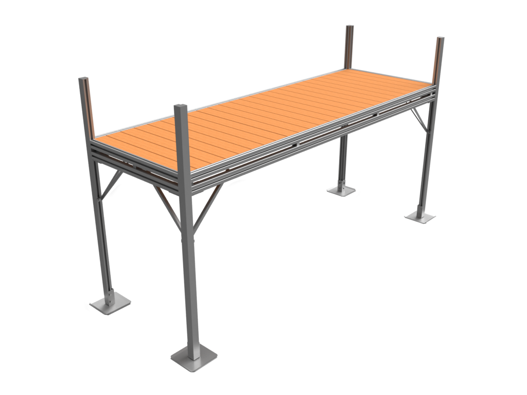 L4 Aluminum Standing Leg Dock – Seaco Marine Inc.